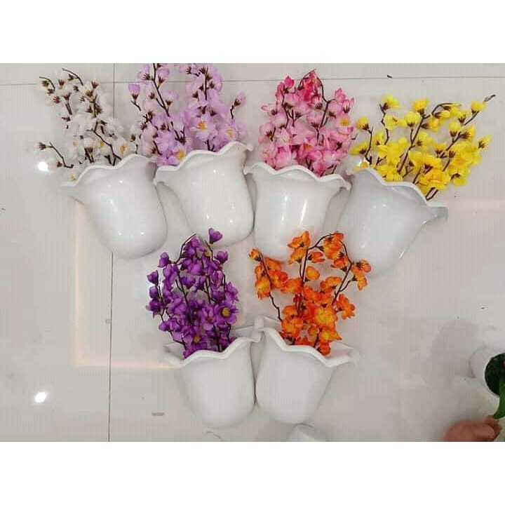 Jual BUNGA SAKURA TEMPEL DINDING / bunga dinding / vas ombak | Shopee ...