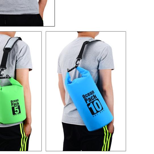Jual DRY BAG 3L 5L 10L 15L 20L TAS SELEMPANG/WATER PROOF BAG/TAS ANTI AIR RENANG PANTAI (HANYA ...