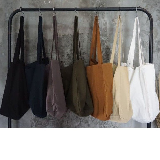 Jual Nudie Bag TOTEBAG CANVAS BESAR POLOS SUEDING TEBAL LEMBUT MODEL ...