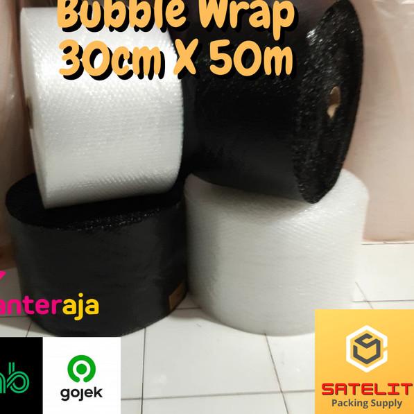 Jual BUBBLE WRAP ROLL 30CM X 50M PLASTIK OLSHOP MALANG - Bening | Shopee Indonesia