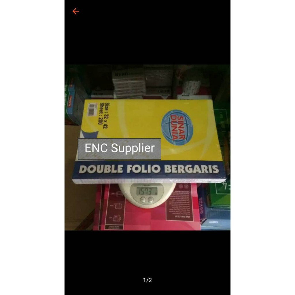 Jual Kertas File - Kertas Note - Isi Kertas Binder Kertas Double Folio ...