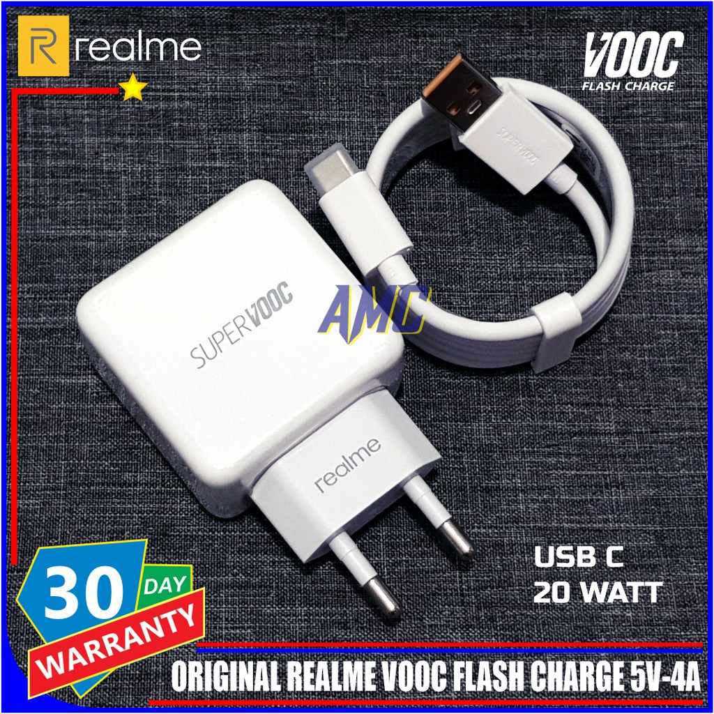 Jual Charger Realme X Realme XT ORIGINAL 100% VOOC Flash Charge 20 Watt ...