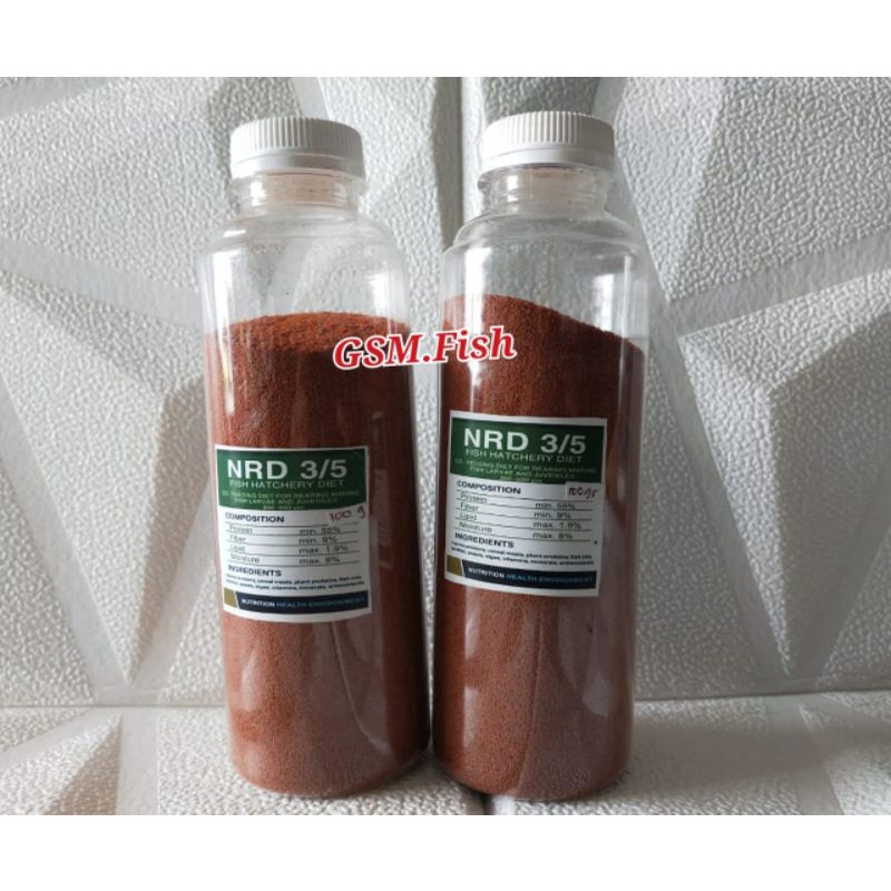 Jual Pelet NRD 2/3 3/5 5/8 100g 300 500 Mikron Micron Original Pakan Ikan Burayak Cupang Guppy ...
