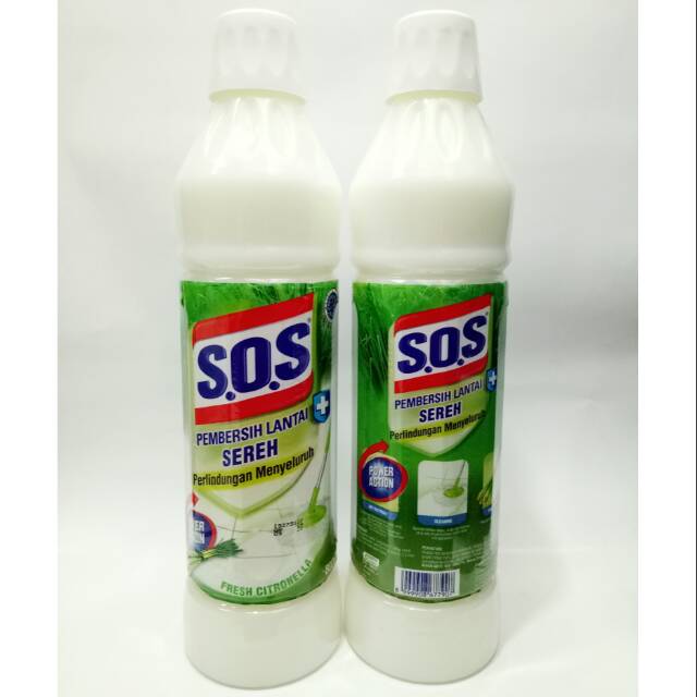 Jual SOS Pembersih Lantai Sereh Botol 780ml | Shopee Indonesia