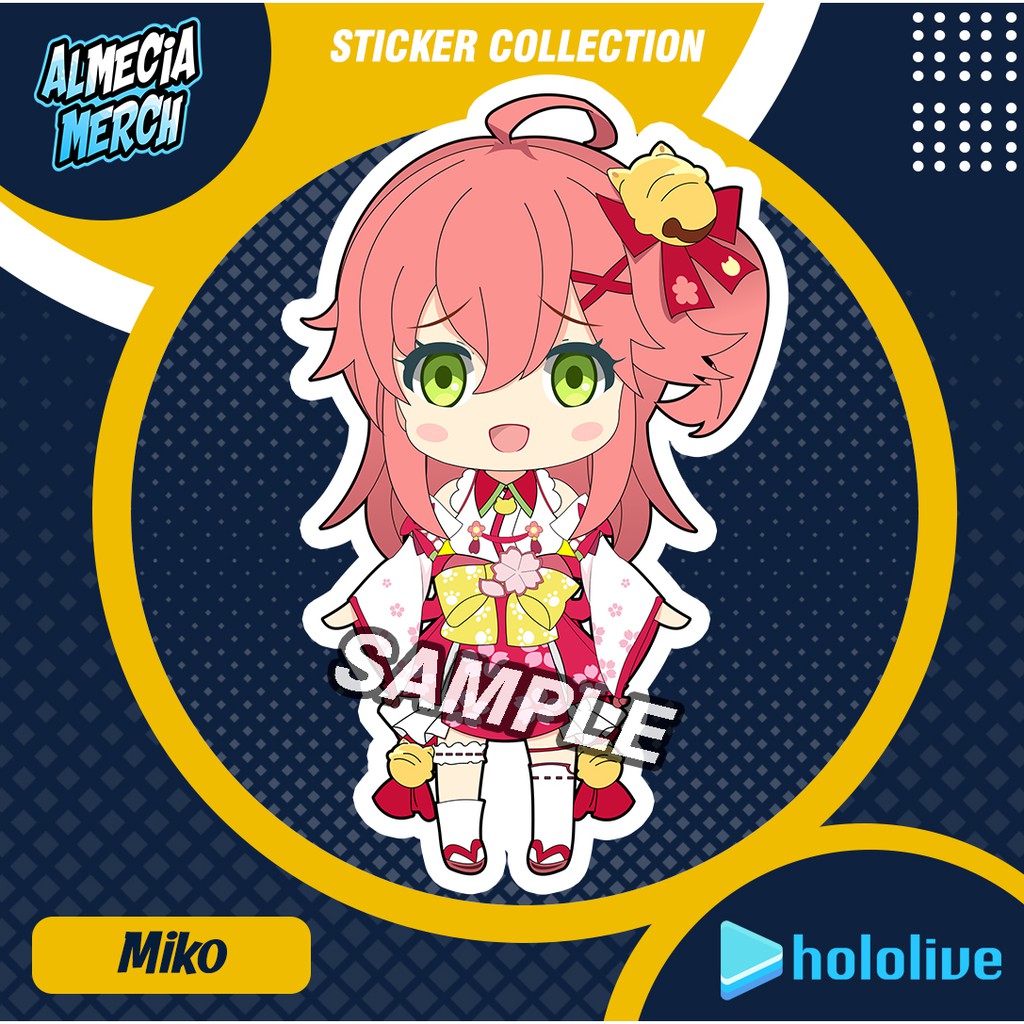 Jual Sticker Hololive JP Sakura Miko / Stiker Miko / Sticker Laptop Hp ...