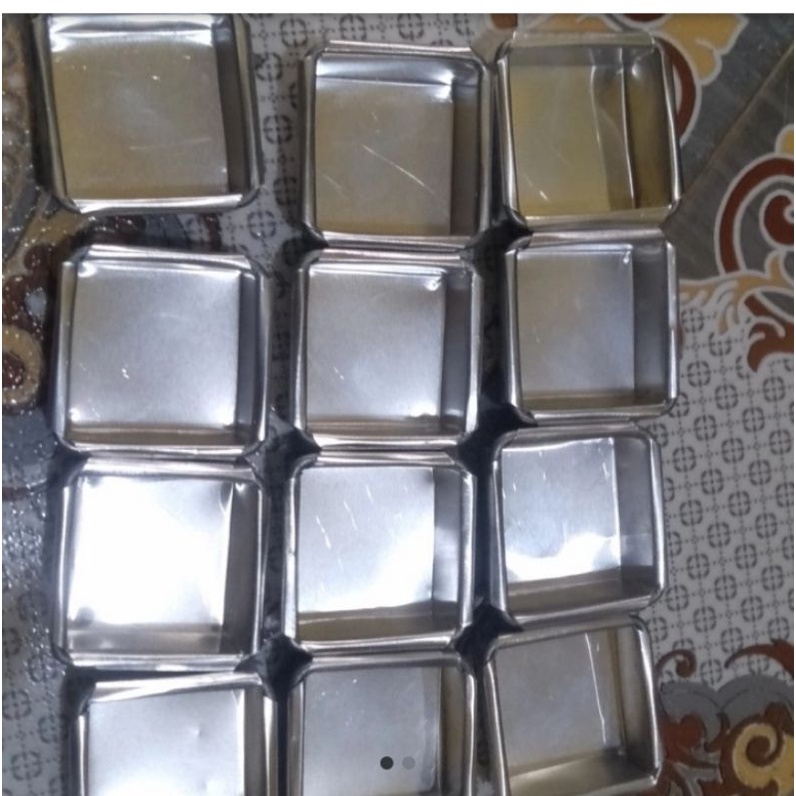 Jual loyang roti mini / loyang roti balok ukuran 4x4 | Shopee Indonesia