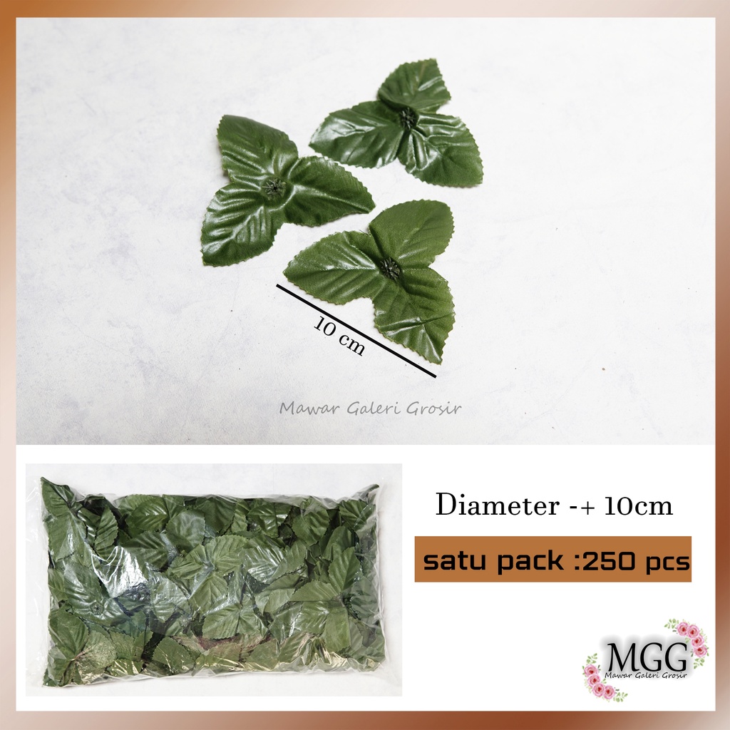 Jual Daun Rose Besar (1 Pack : 250pcs) / Daun Bunga / Daun Plastik ...