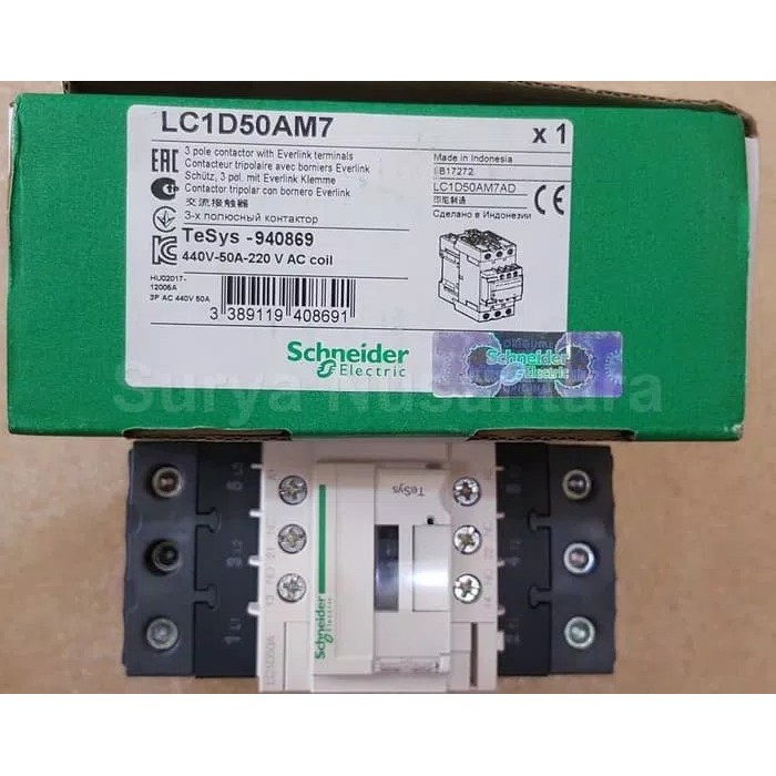 Jual Kontaktor / contactor Schneider Lc1d50a lc1d50am7 | Shopee Indonesia