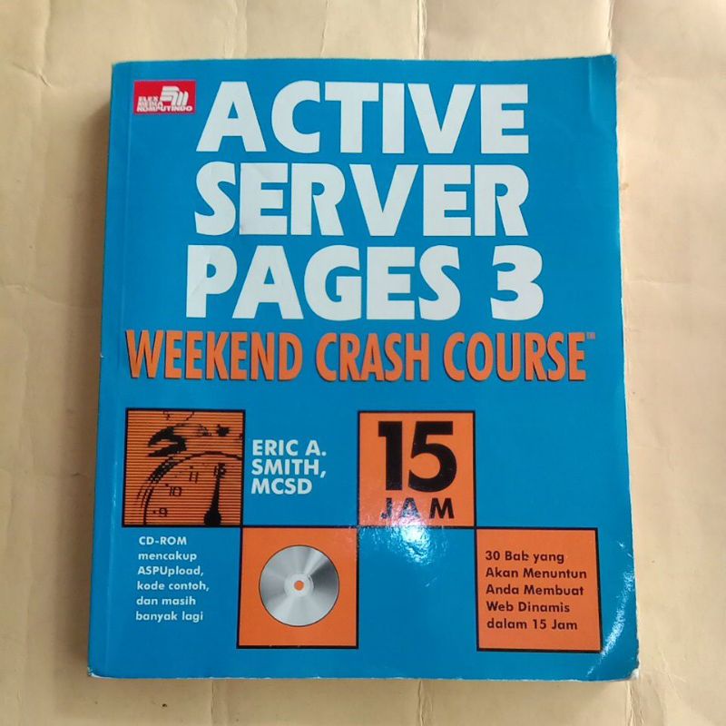 Jual Buku ACTIVE SERVER PAGES 3 WEEKEND CRASH COURSE (ORIGINAL ...