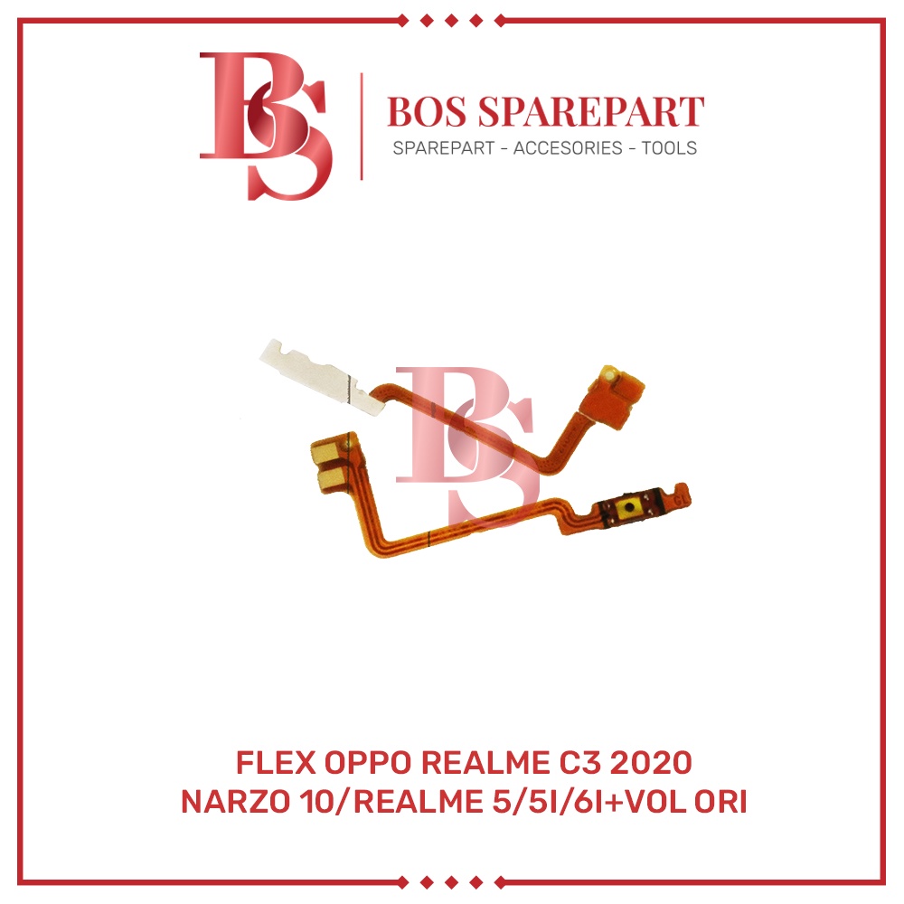 Jual FLEXIBEL OPPO REALME C3 2020 / NARZO 10 / REALME 5 / 5I / 6I + VOLUME ORI | Shopee Indonesia
