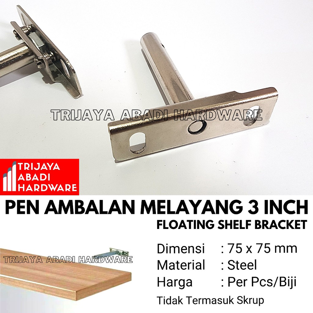 Jual Pen Ambalan Melayang 3 Inch Rak Gantung Dinding Floating Shelf ...
