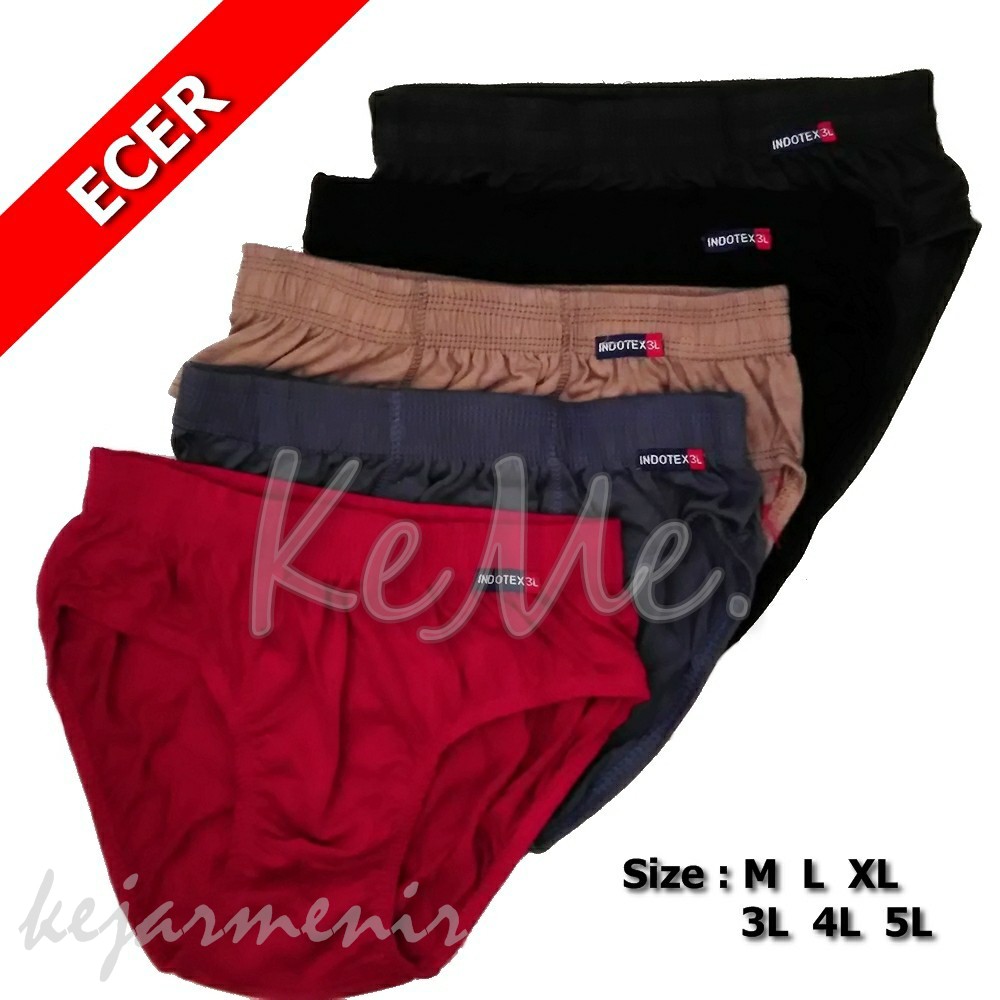 Jual 3 pcs Celana Dalam Indotex / Javatex | CD Anak | Remaja | Dewasa | Size M L XL 3L 4L 5L ...