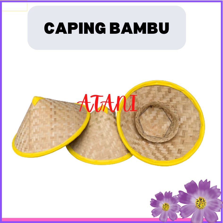 Jual Caping Bambu Topi Petani Caping Petani Topi Tani Topi Sawah Ladang ...