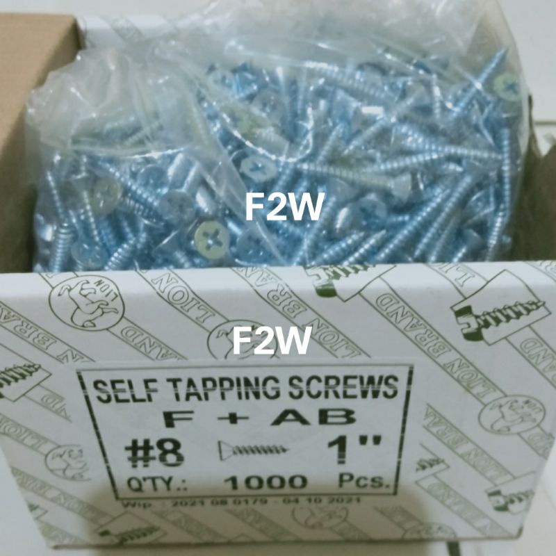 Jual FH (+) 8X1" SEKRUP TAPPING FAB 8X1" MOON LION SKRUP FH (+) KEPALA RATA 2,5CM | Shopee Indonesia