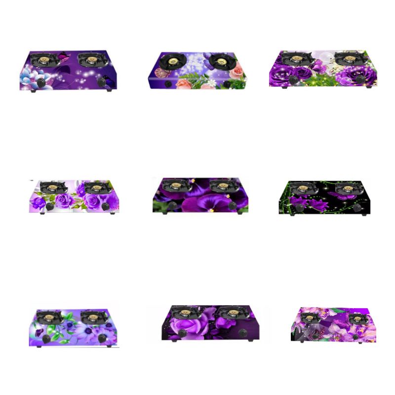 Jual STIKER KOMPOR 2 TUNGKU BUNGA UNGGU | Shopee Indonesia
