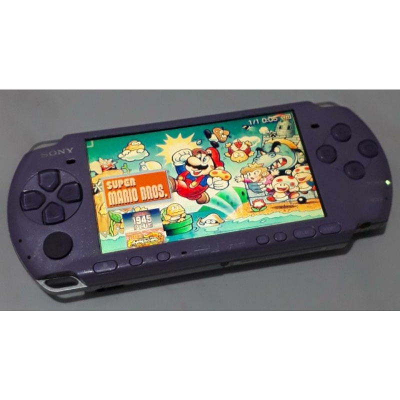 Jual PSP Sony 3000 purple full 40 game empuk Mulus Lancarr siap main ...