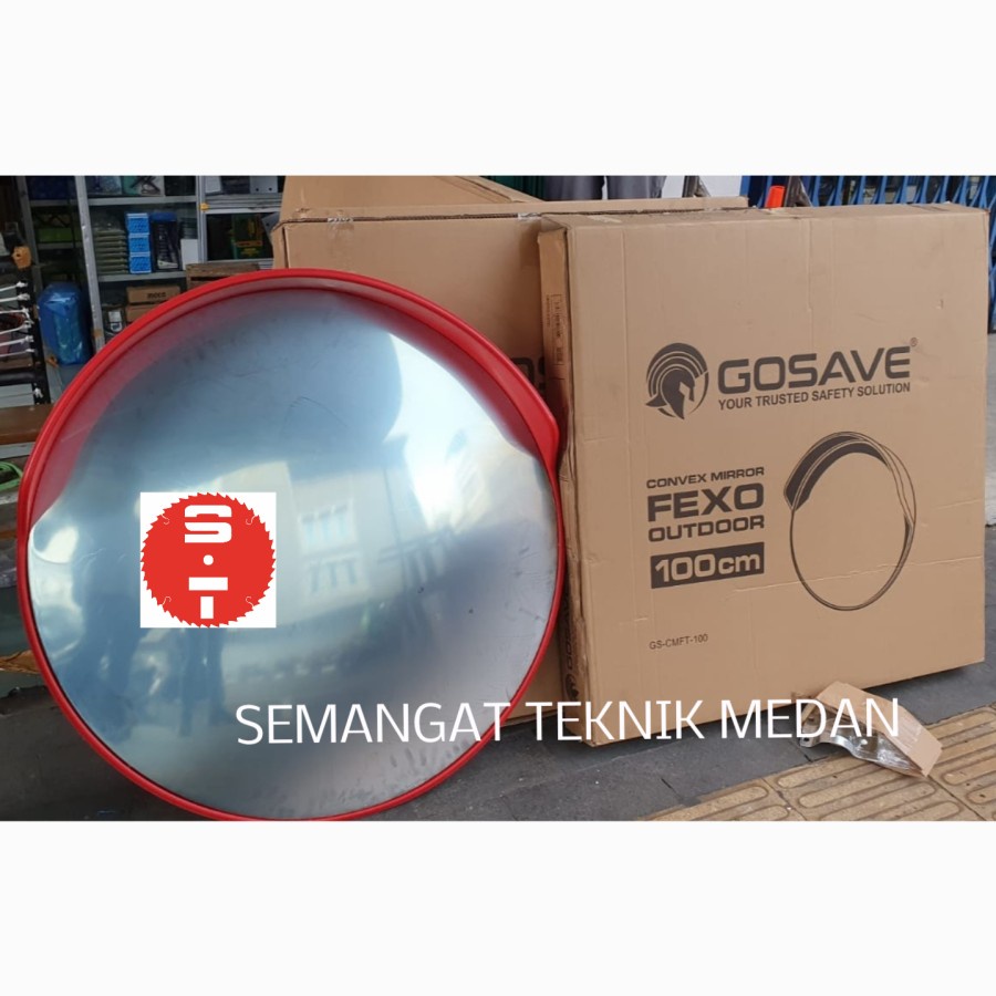 Jual 100CM KACA SAFETY CERMIN CEMBUNG OUTDOOR CONVEX MIRROR JALAN 100 ...
