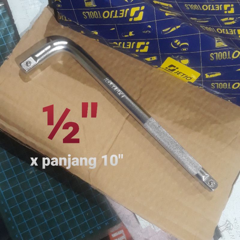 Jual STANG GAGANG KUNCI SOCK L 1/2" x 10" (25cm) offset handle mata sok socket konci sambungan ...