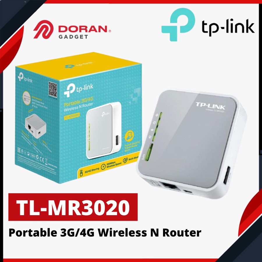 Jual TP Link MR3020 Portable 3G/4G Wireless N Router - Garansi Resmi 1 ...