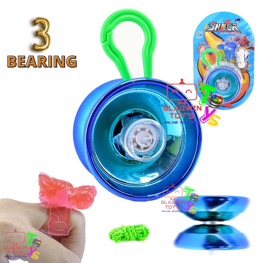 Jual MAINAN YOYO BESI CHROME 3 BEARING SUPER YOYO VIRAL | Shopee Indonesia