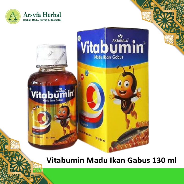 Jual VITABUMIN 130 ml Madu Ikan Gabus | MADU PENAMBAH NAFSU MAKAN ANAK | MADU ANAK | OBAT GEMUK ...