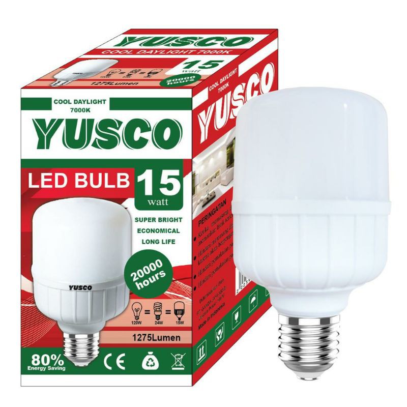 Jual lampu led bohlam led yusco 15 watt / 15w | Shopee Indonesia