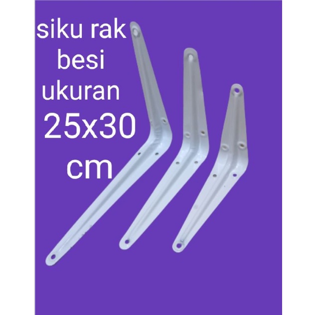 Jual RAK SIKU BESI WARNA PUTIH UKURAN 25X30 CM | Shopee Indonesia