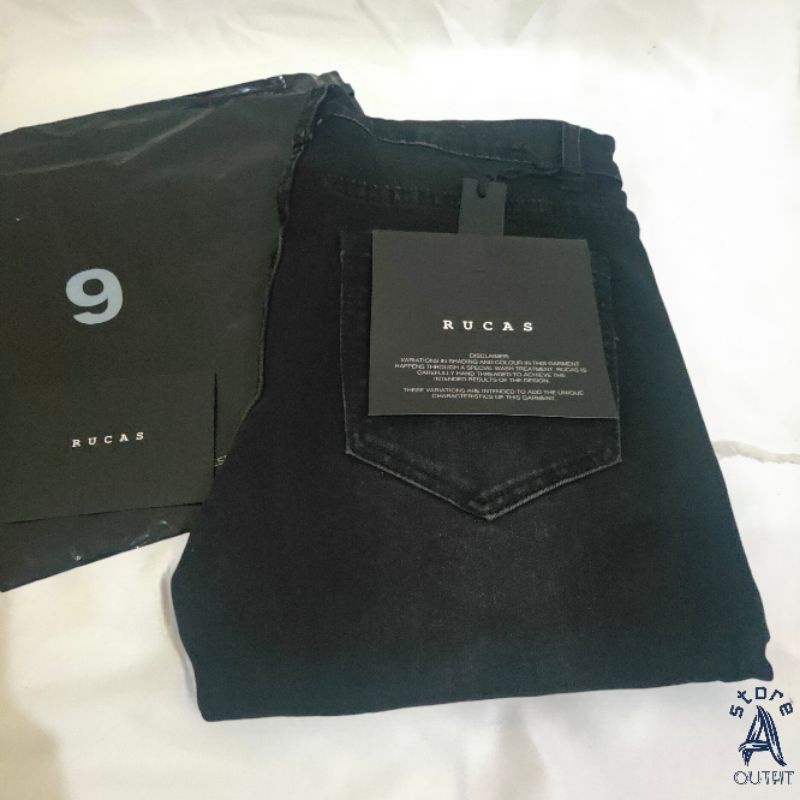 Jual RUCAS SEASON 9 GRAND COMBINATION BLACK JEANS | Shopee Indonesia