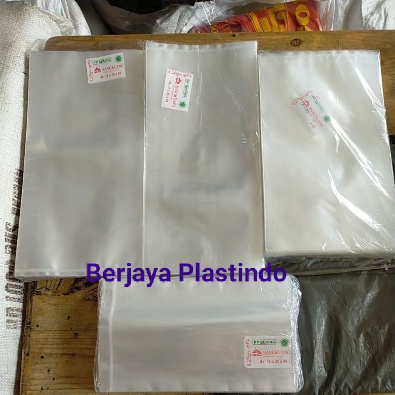 Jual plastik pp bening tebal 15x25 17x35 18x30 18x35 80 micron/plastik pp tebal 15x25 17x35 ...