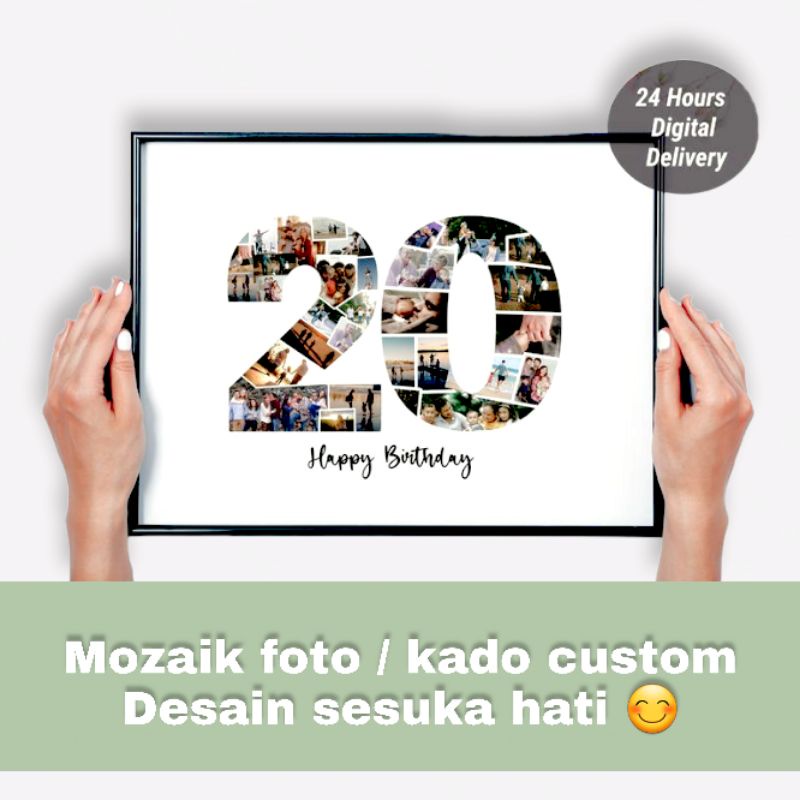 Jual mozaik Foto / Kado Custom Pernikahan / Kado Wisuda / Kado Ulang ...