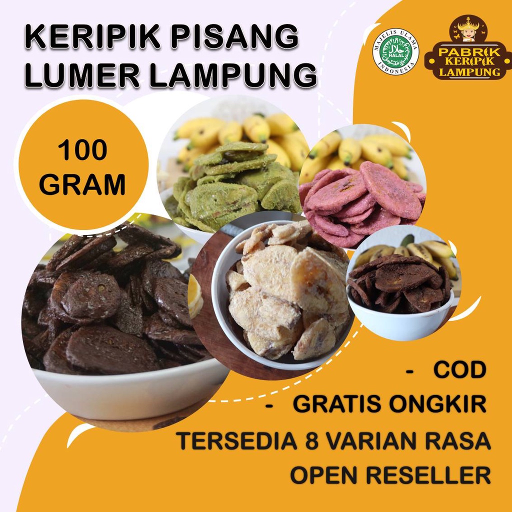 Jual 100 g Keripik Pisang Lumer By PABRIK KERIPIK LAMPUNG | Shopee ...