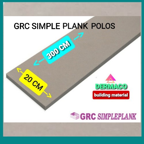 Jual GRC SIMPLE PLANK 20 CM x 3M x 8mm / LISPLANG GRC POLOS / LISPLANK ...