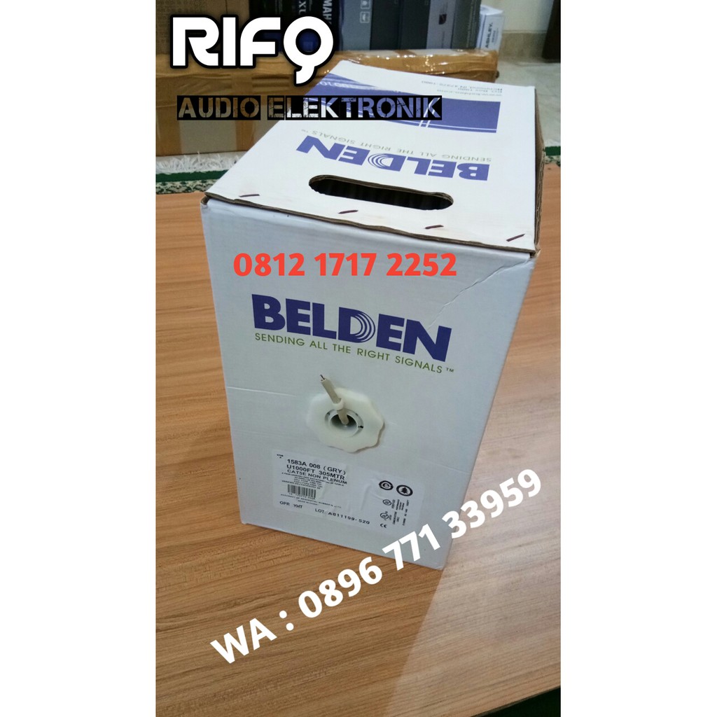 Jual Kabel Belden Cat5e UTP LAN Cat 5e 1 roll 305 meter | Shopee Indonesia