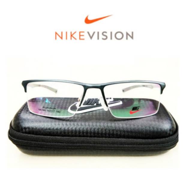 Jual Frame Kacamata Titanium Carbon Half Sporty Nike C2 - No Corrosion ...