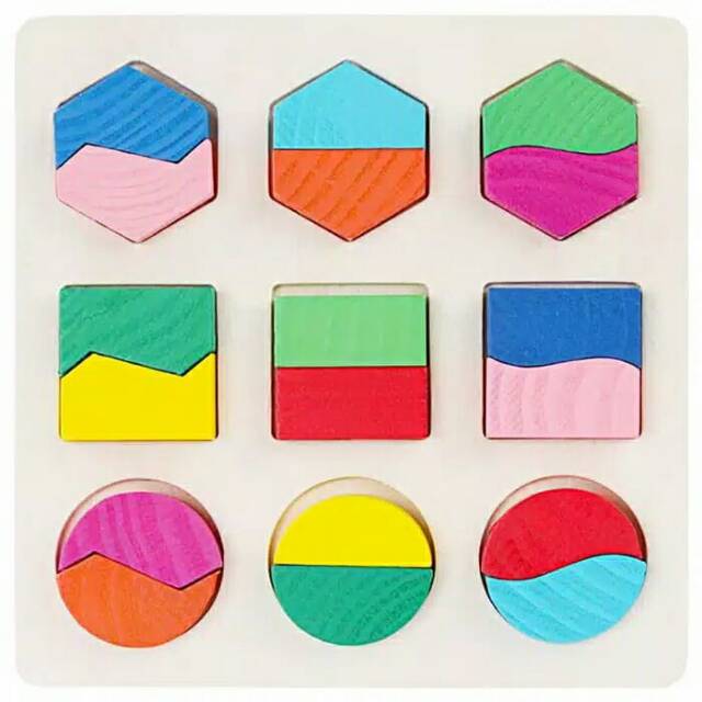 Jual Puzzle pecahan geometri | Shopee Indonesia