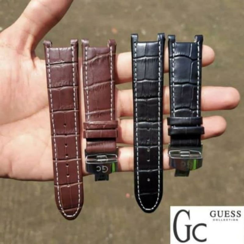 Jual strap tali jam tangan kulit gc tali guess collection size 22mm ...