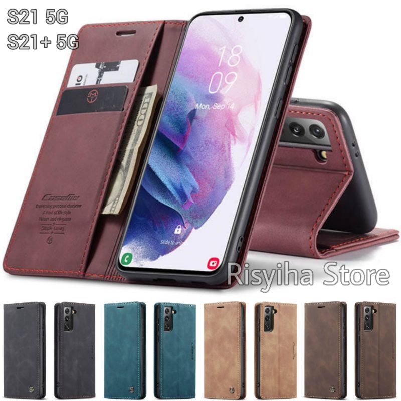 Jual CaseMe Galaxy S21 5G, S21+ 5G Slim Wallet Stand Magnetic Flip ...