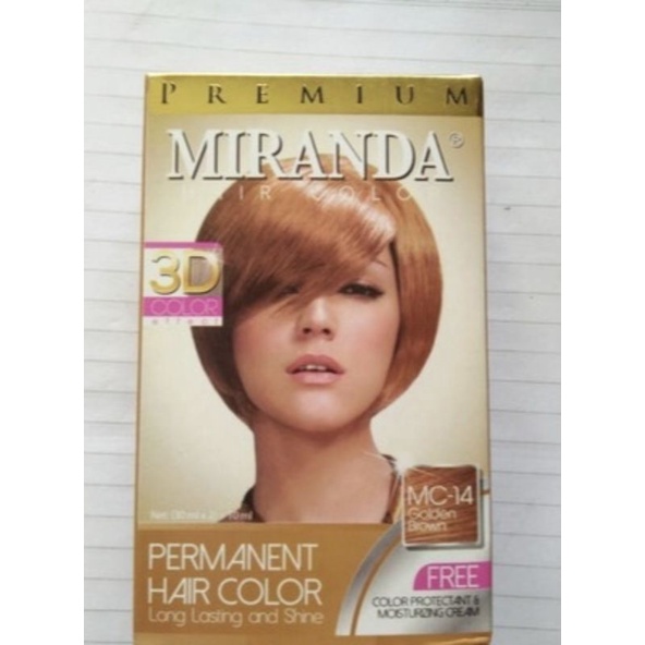 Jual cat pewarna rambut coklat / Premium Miranda Hair Color Golden ...