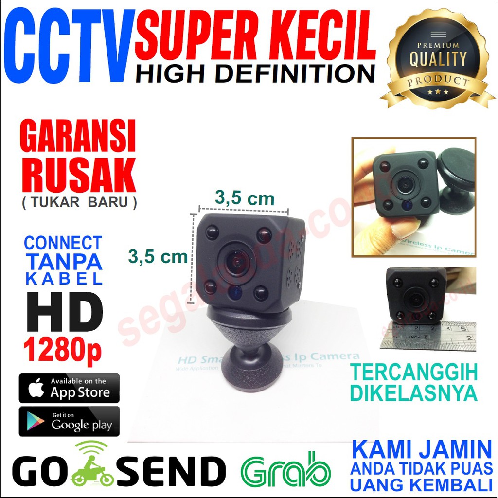 Jual Cctv Super Kecil - Mini IP Camera Invisible Monitoring HD 720p ...