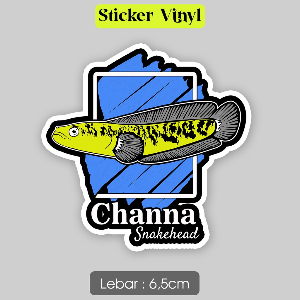 Jual Stiker Channa Snakehead Ikan Mania Sticker Vinyl Satuaan Motif ...