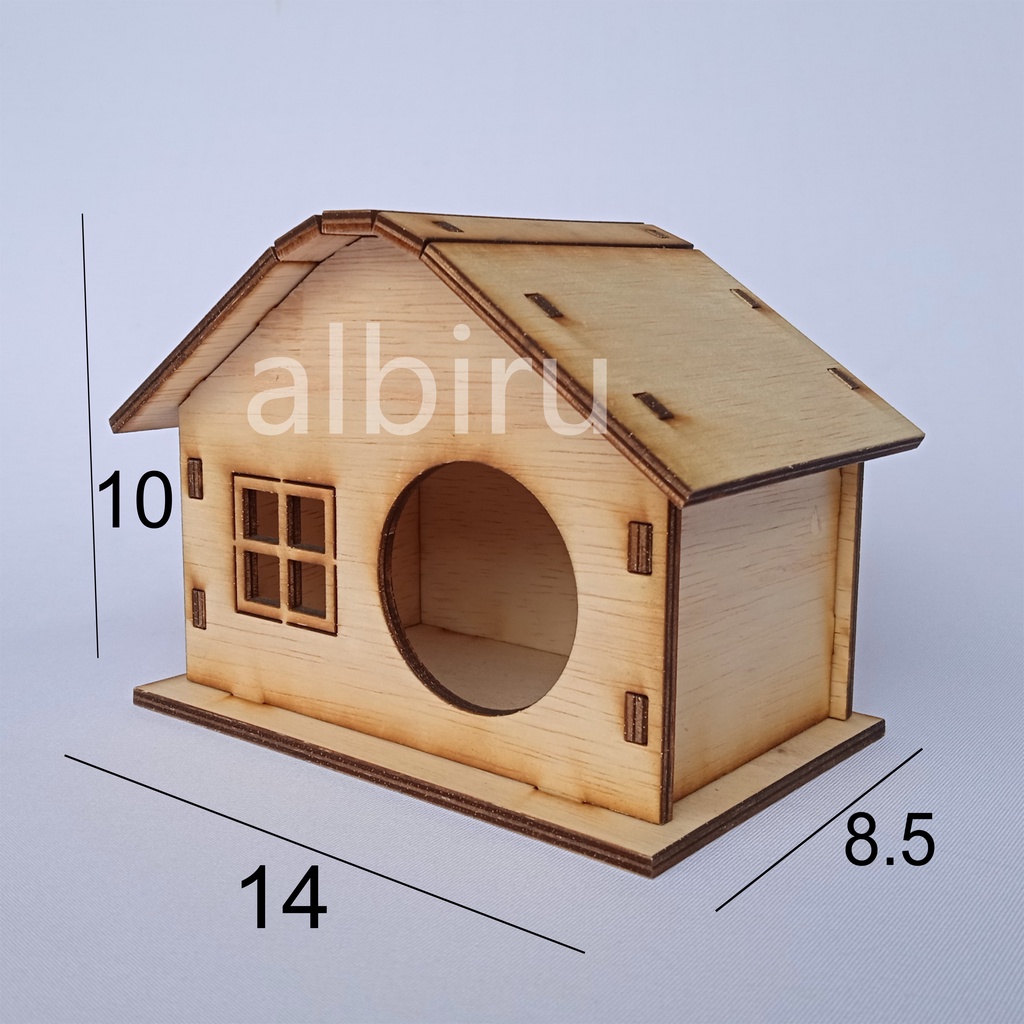 Jual PREMIUM RUMAH HAMSTER LUCU MODEL KAYU , HAMTARO HAMSTER HOUSE ...