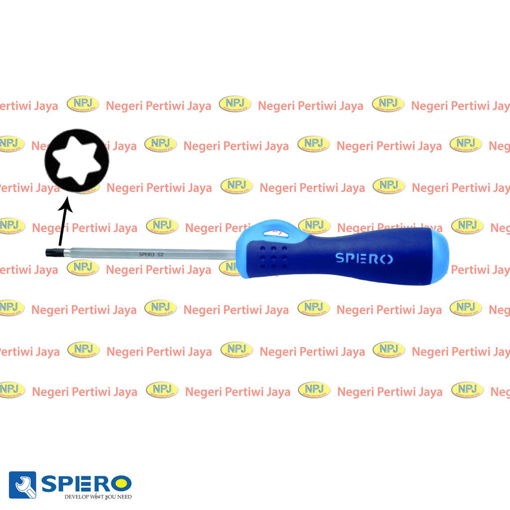 Jual Spero Torx Screwdriver T20 x 100mm - Obeng Bintang Tanpa Lubang ...