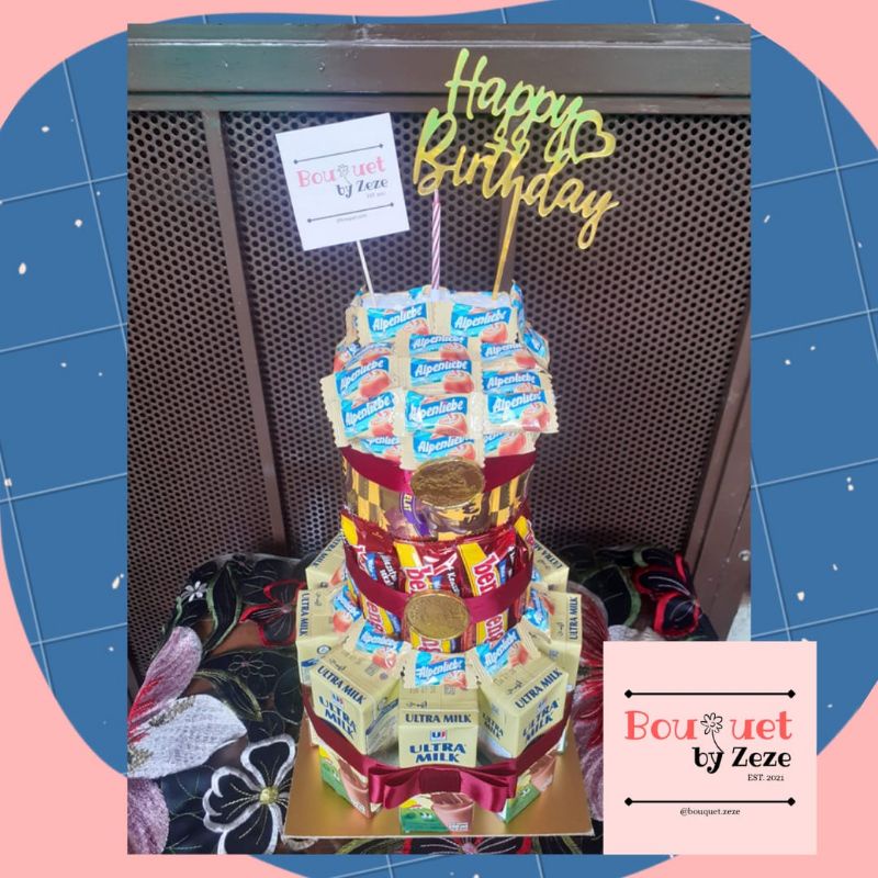 Jual Snack cake| Snack tower| Birthday tower | Shopee Indonesia