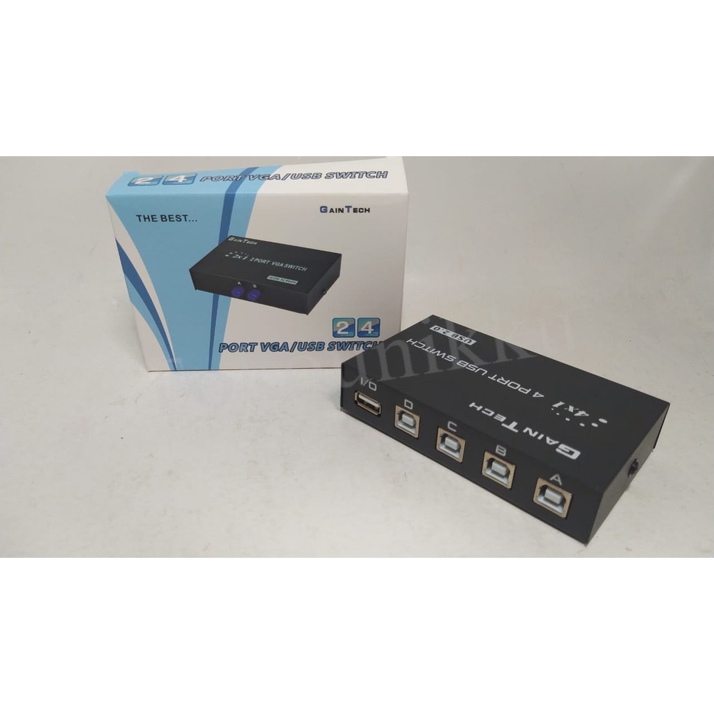 Jual Data Switch Usb 4 Port Gaintech | Shopee Indonesia