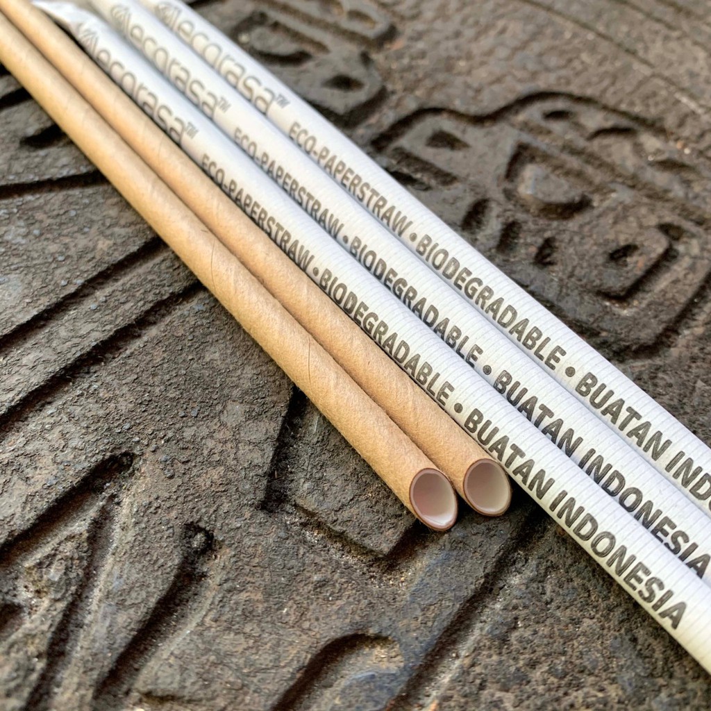 Jual ECO-PAPER STRAW BROWN ( ISI 500PCS ) | Shopee Indonesia