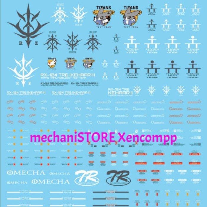 Jual Water Decal HG RX-124 TR-6 KEHAAR 2 GUNDAM by G-REWORK | Shopee ...