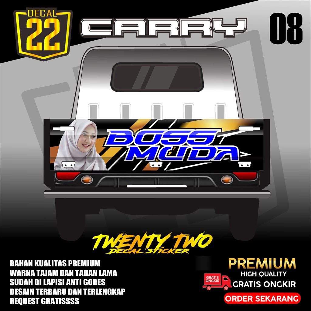 Jual STICKER CARRY PICK UP / STIKER BAK BELAKANG CARRY/ DECAL STICKER ...