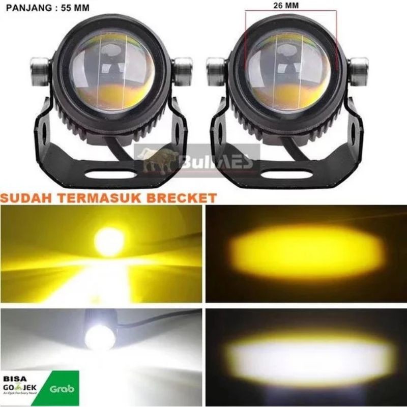 Jual Lampu tembak sorot laser gun mini driving light d2 laser foglamp ...