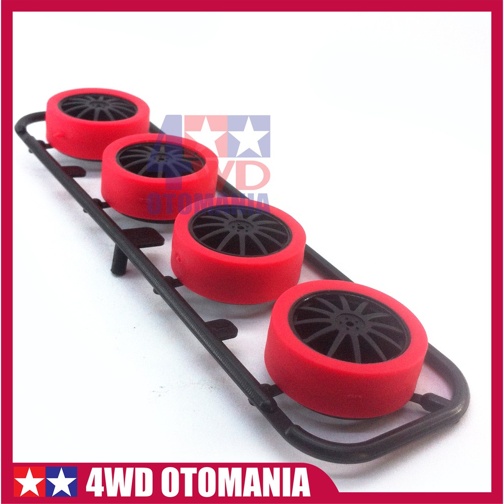 Jual Tamiya # Velg & Ban Medium (Hitam Merah) - Shinjiro - Ban Tamiya ...