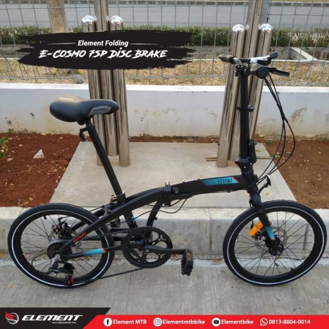 Jual Sepeda lipat 20 Element Ecosmo 7speed discbrake | Shopee Indonesia